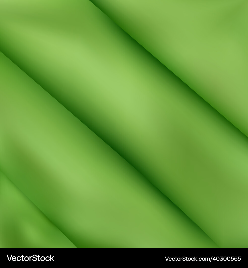Green folded fabric textile advertising abstract Vector Image