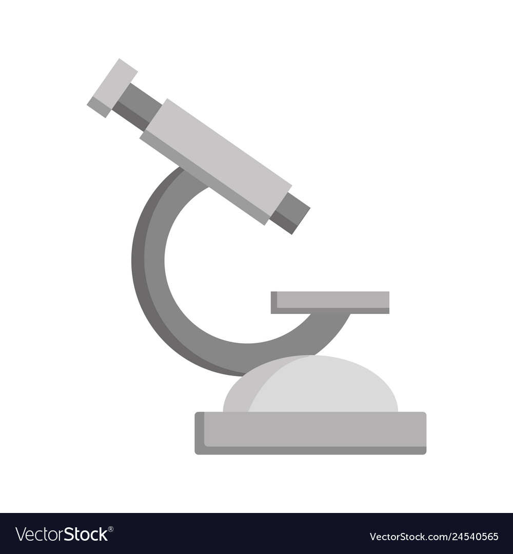 Laboratory tool microscope Royalty Free Vector Image