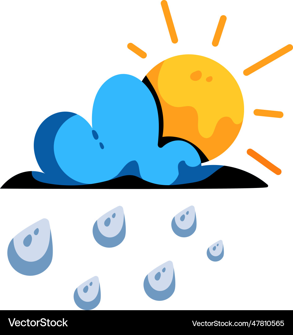 Raining Royalty Free Vector Image - VectorStock