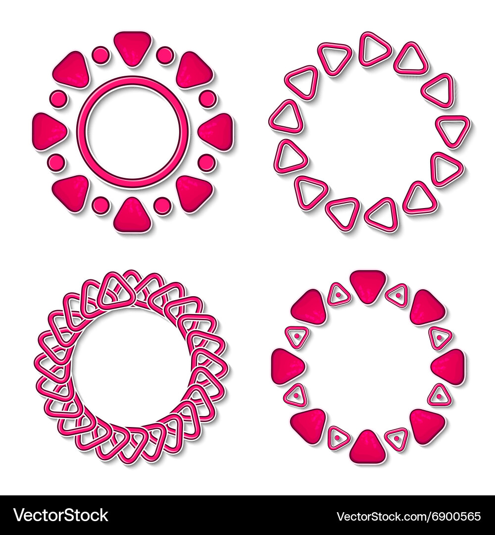 Set of cartoon frames in style Royalty Free Vector Image