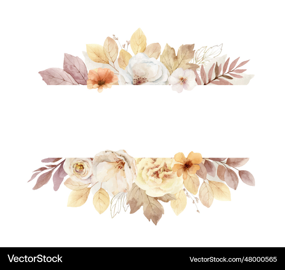 Watercolor banner with soft light blush Royalty Free Vector