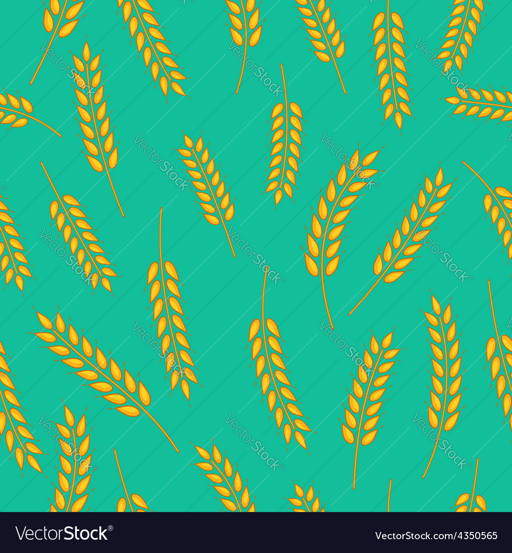 Wheat pattern Royalty Free Vector Image - VectorStock