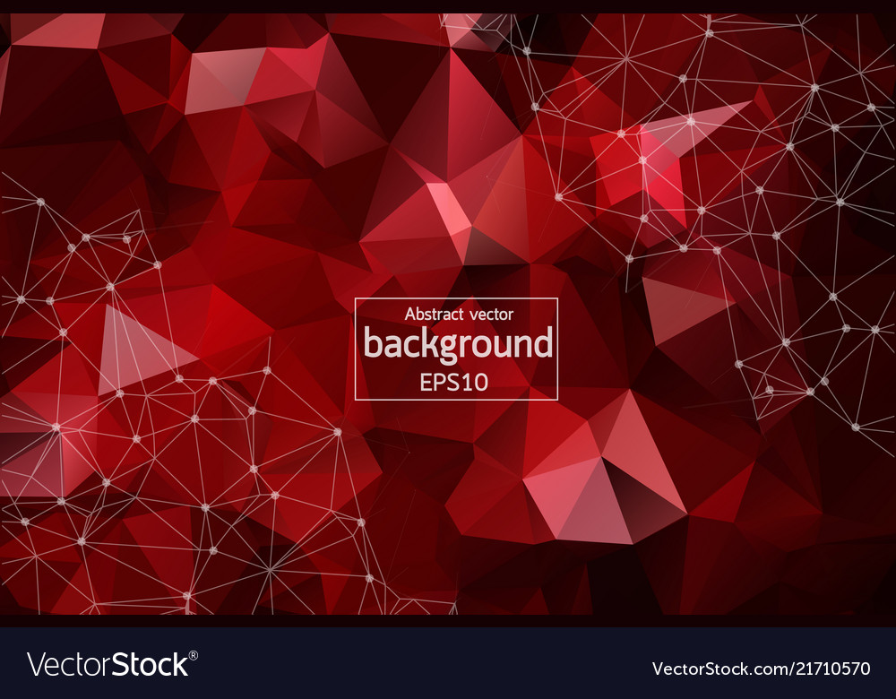 Abstract dark red polygonal space background Vector Image Abstract dark red polygonal space background Vector Image