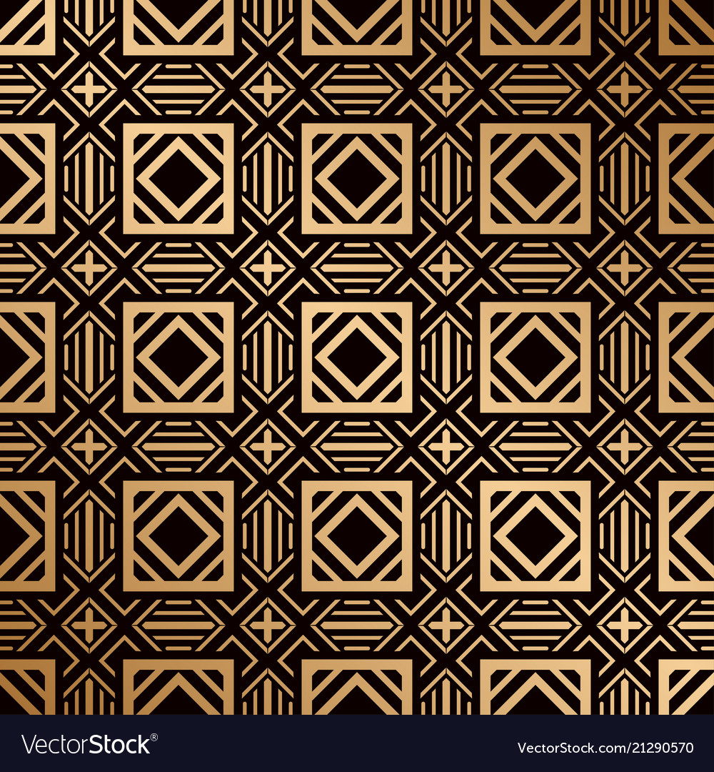 Art deco pattern Royalty Free Vector Image - VectorStock