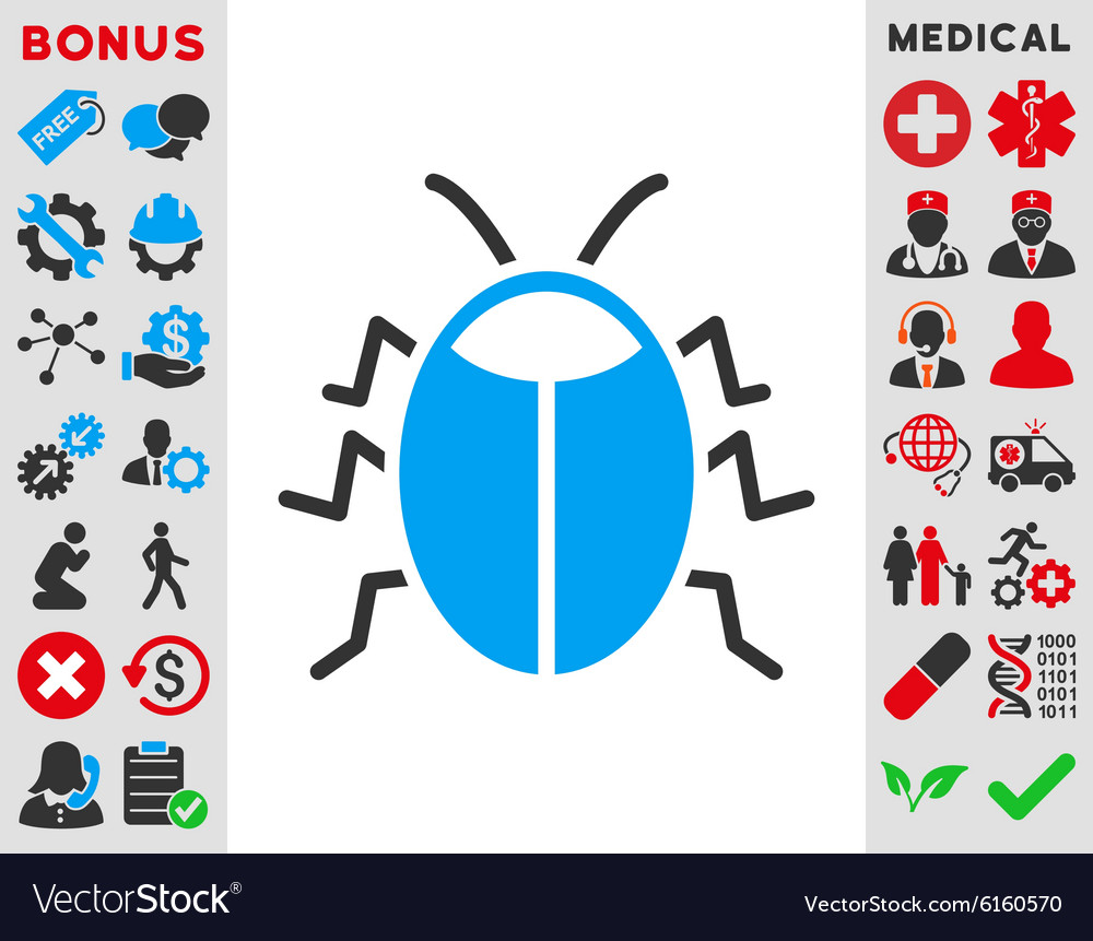Bug icon Royalty Free Vector Image - VectorStock