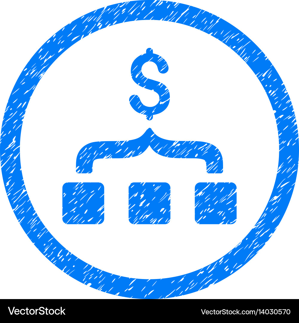 Collect money rounded grainy icon Royalty Free Vector Image