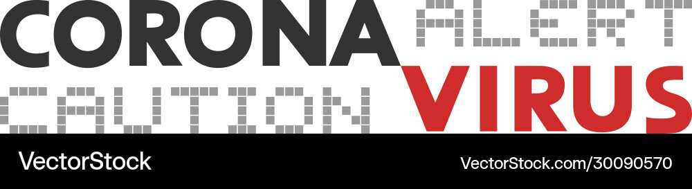 Design coronavirus alert symbol Royalty Free Vector Image