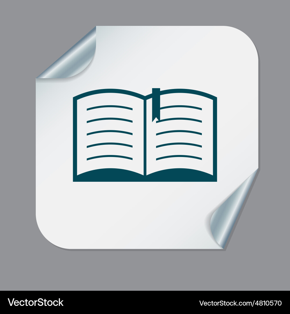 Open book education sign symbol icon Royalty Free Vector