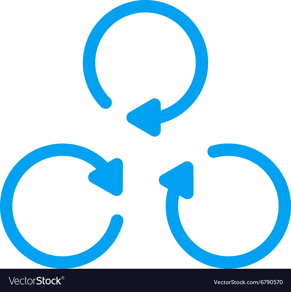 Rotation flat icon Royalty Free Vector Image - VectorStock