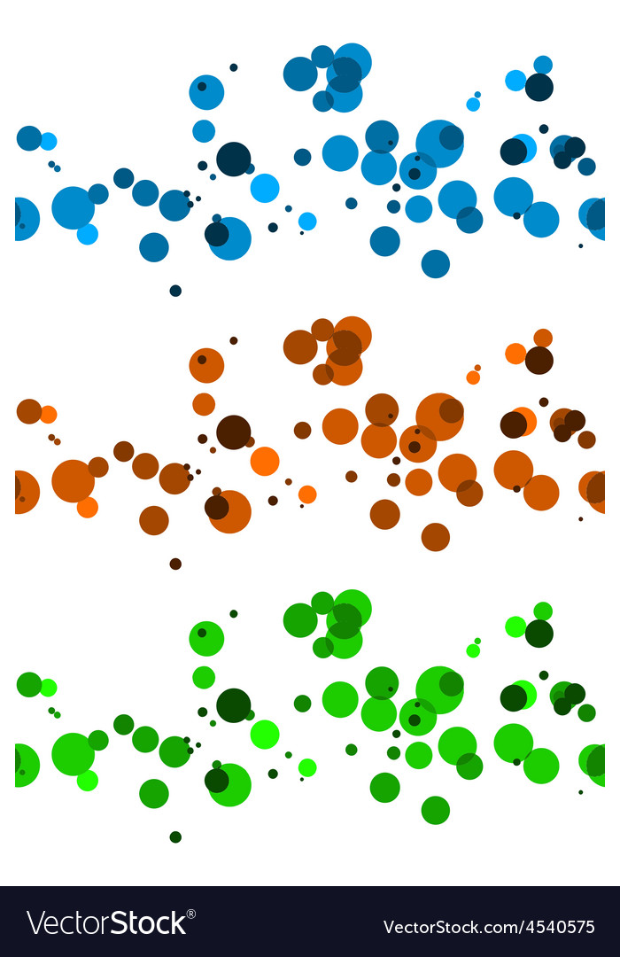 Circles Seamless borders of splattered paint Vector Image Circles Seamless borders of splattered paint Vector Image