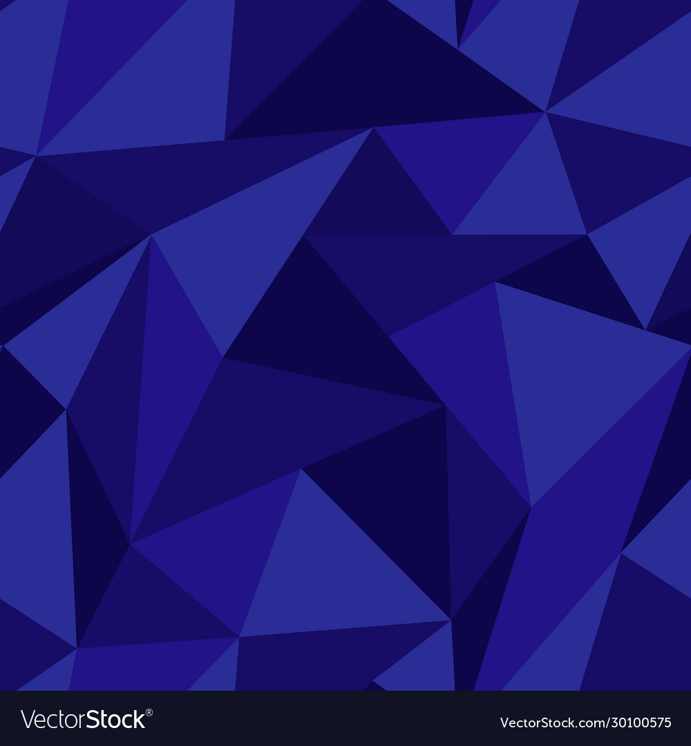 Dark blue trigonal seamless pattern Royalty Free Vector