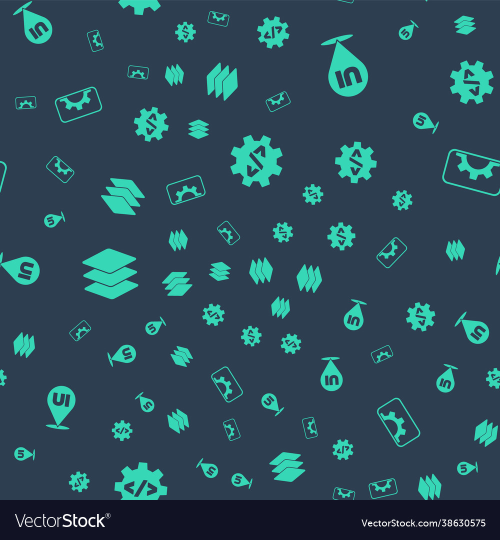 Set front end development ui or ux design layers Vector Image