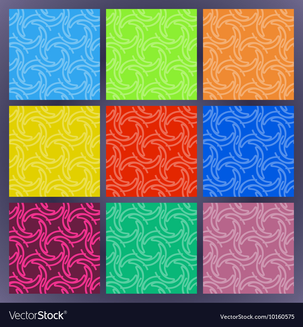 Set of color seamless patterns Royalty Free Vector Image