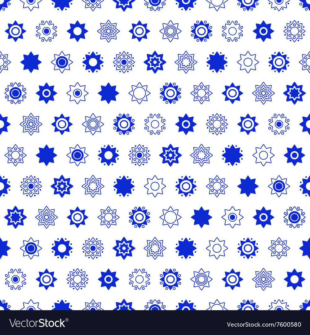 Blue constellation seamless pattern Royalty Free Vector