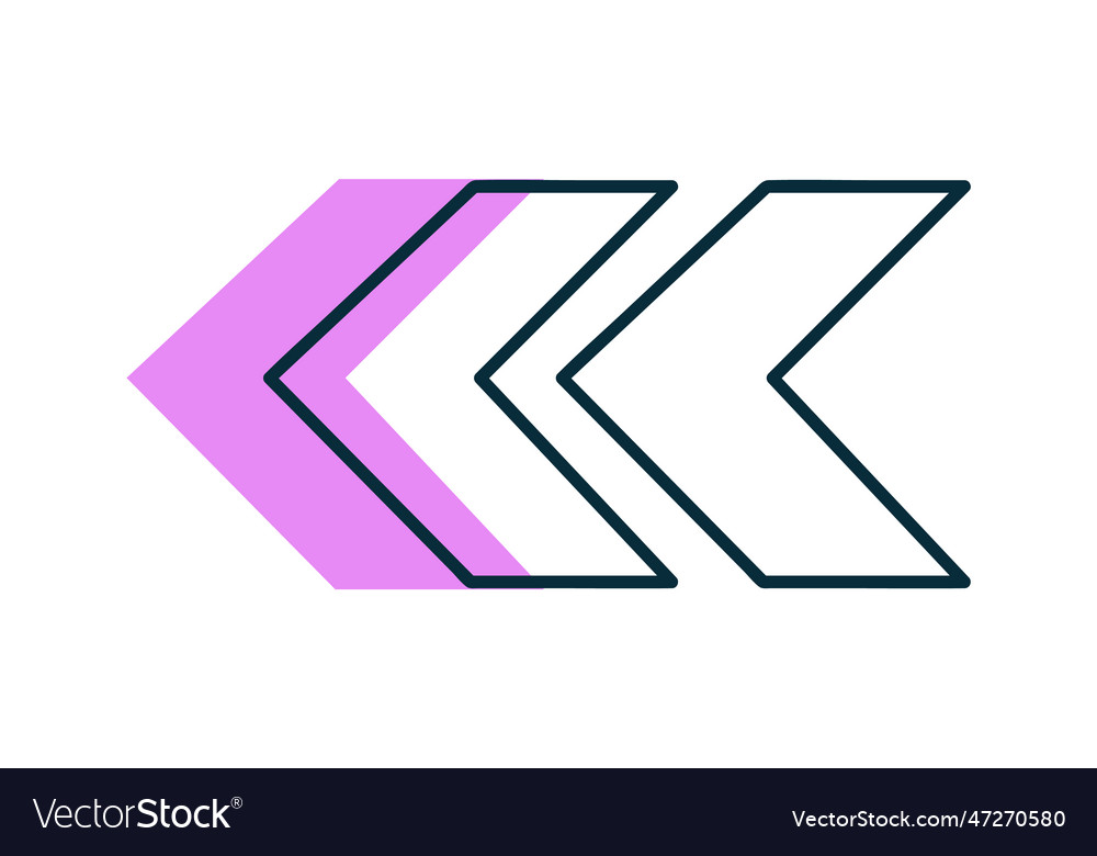 Linear arrows element Royalty Free Vector Image