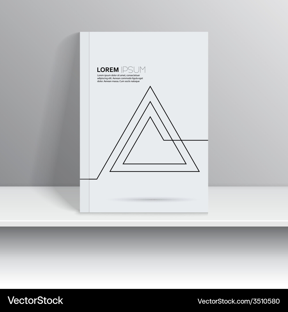 Magazine cover with curved lines dotted Royalty Free Vector