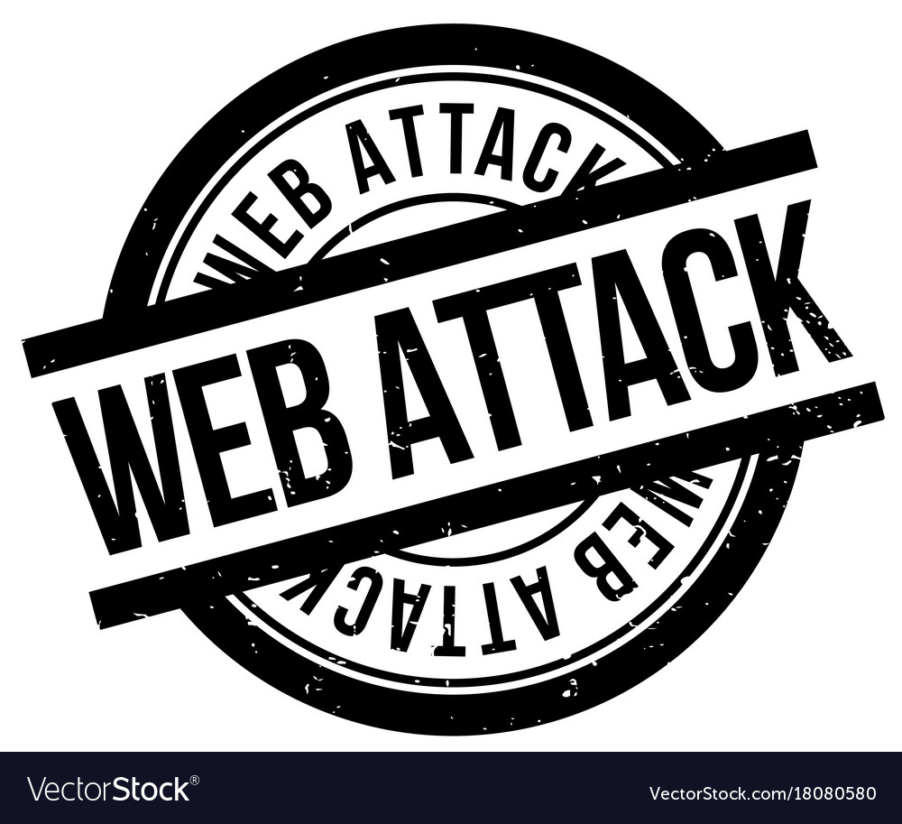 Web attack rubber stamp Royalty Free Vector Image