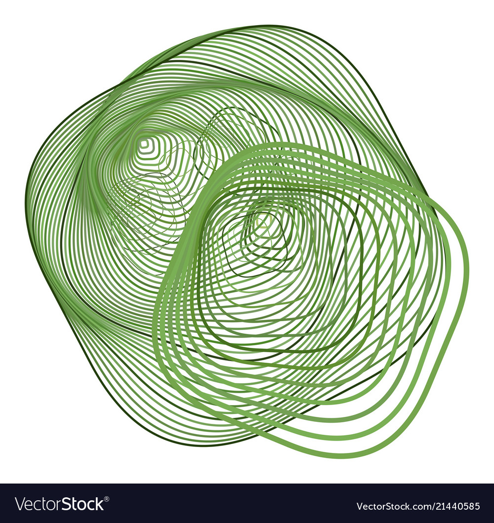 Abstract Rounded Rectangle Geometric Pattern Vector Image