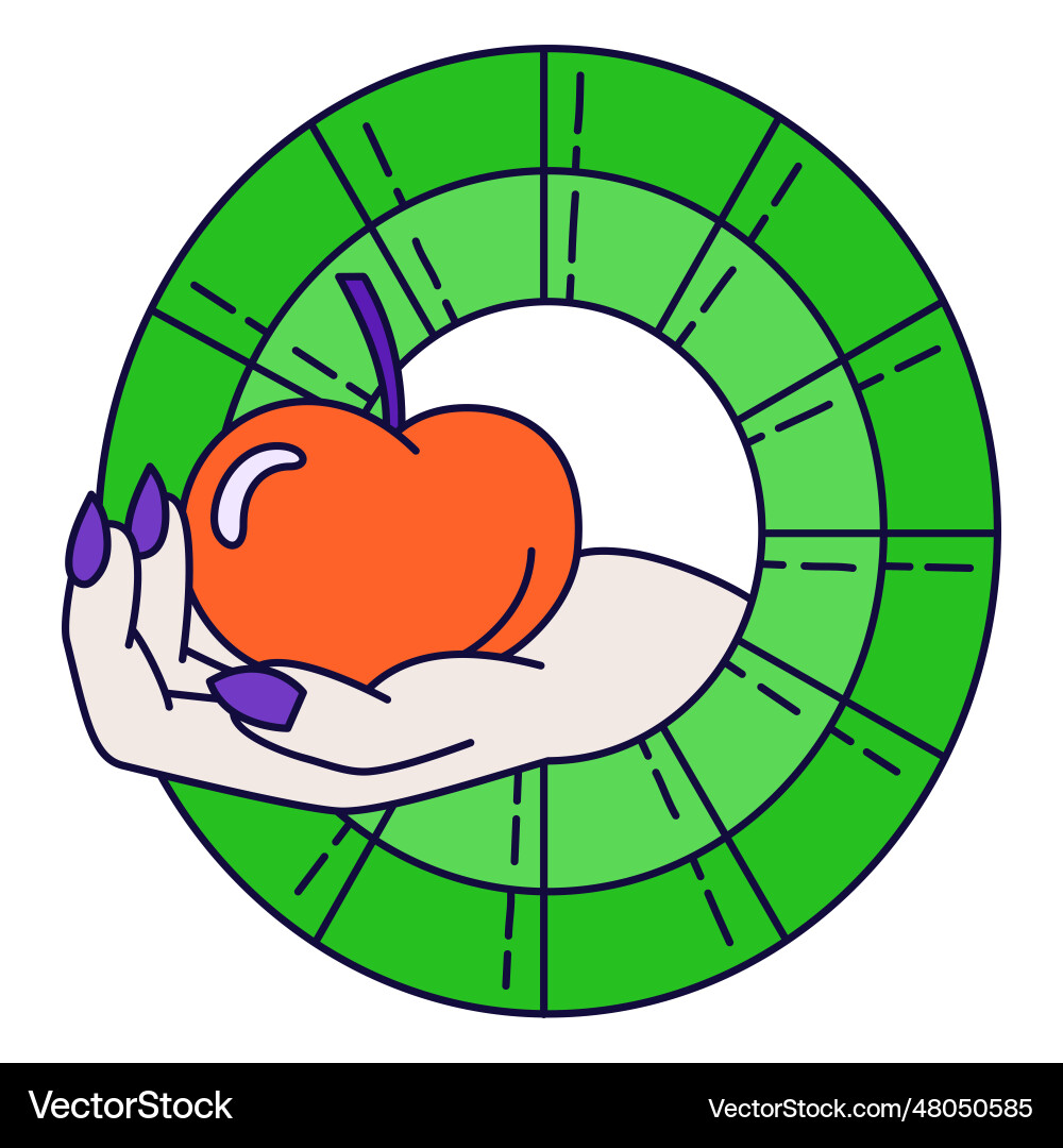 Colorful halloween number 0 Royalty Free Vector Image