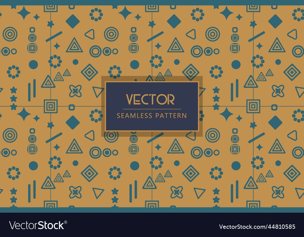 Geometric random shapes seamless pattern Vector Image