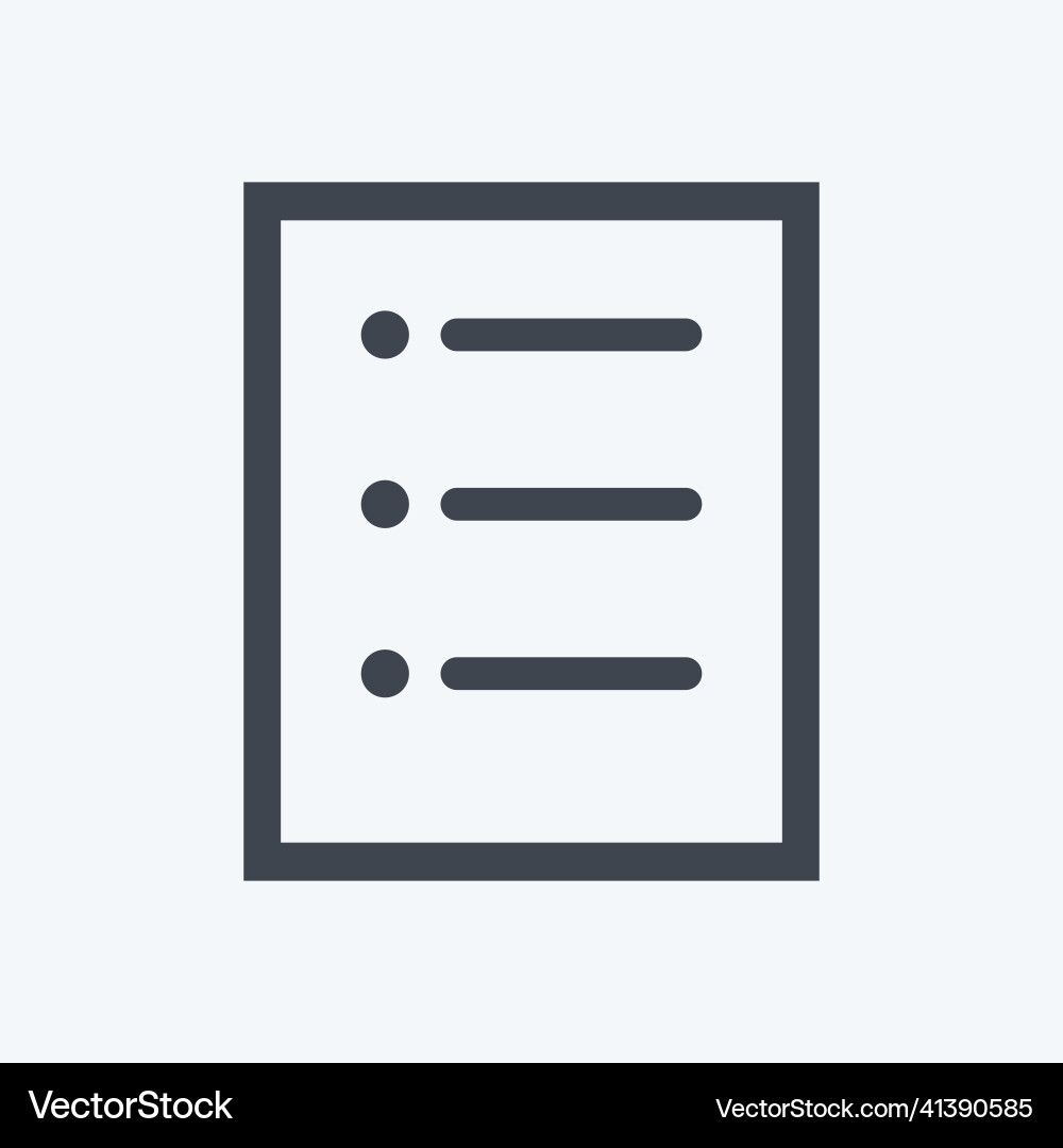 Menu icon in trendy glyph style isolated on soft Vector Image