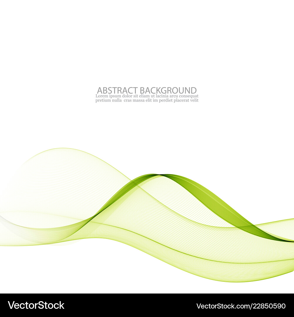 Abstract green wavy colorful background Royalty Free Vector