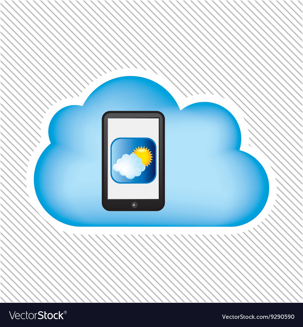 Cloud Computing Design Royalty Free Vector Image 