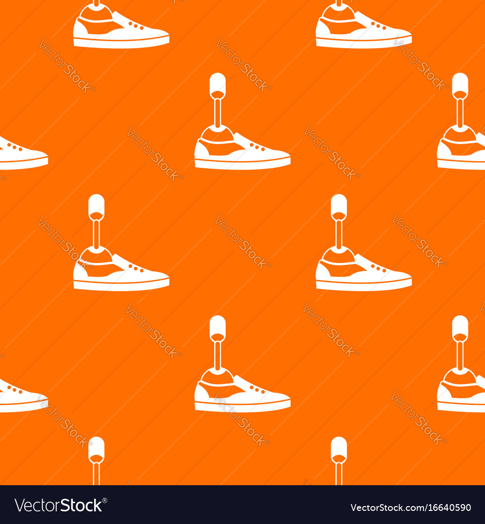 Prosthetic leg pattern seamless Royalty Free Vector Image