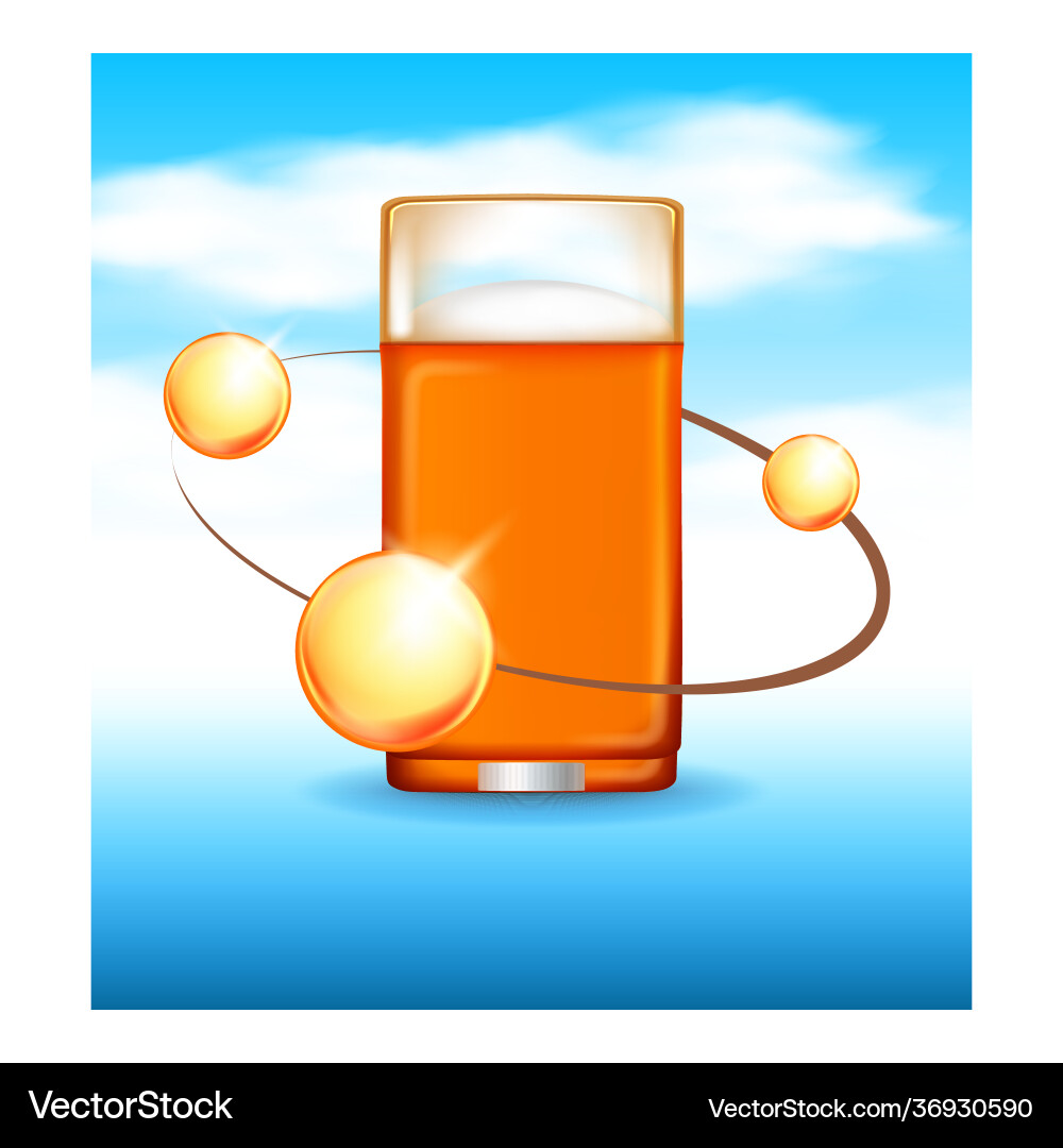 Sunblock sun stick creative promo poster Vector Image