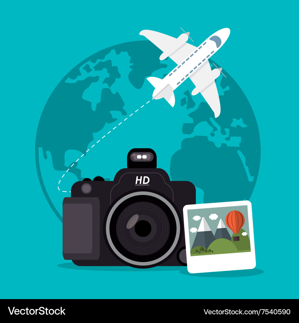 Transportation and travel design Royalty Free Vector Image