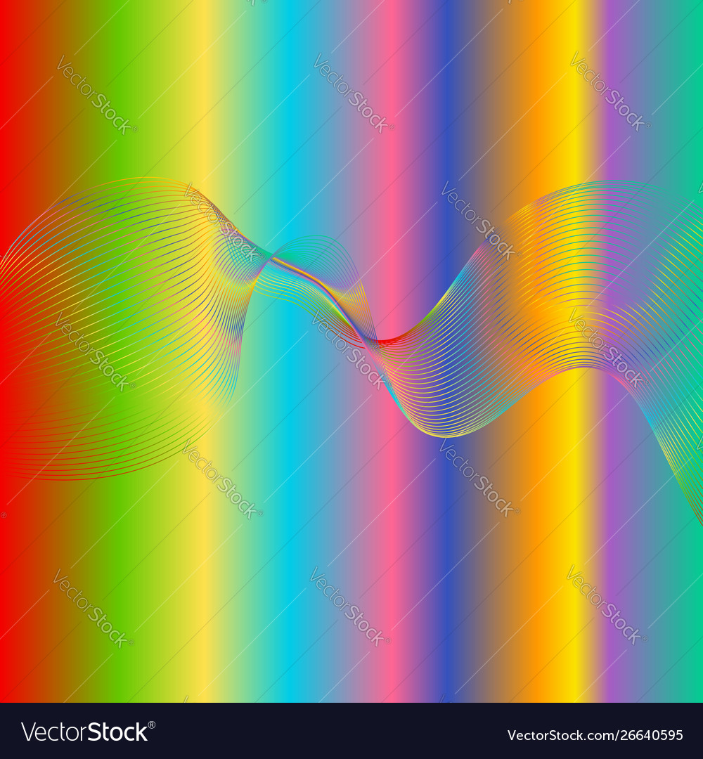 Abstract background with gradient waves Royalty Free Vector