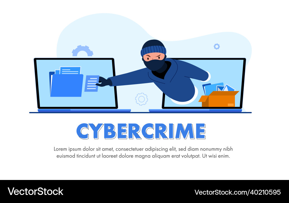 Global Data Security Personal Data Security Cyber Vector Image 0984