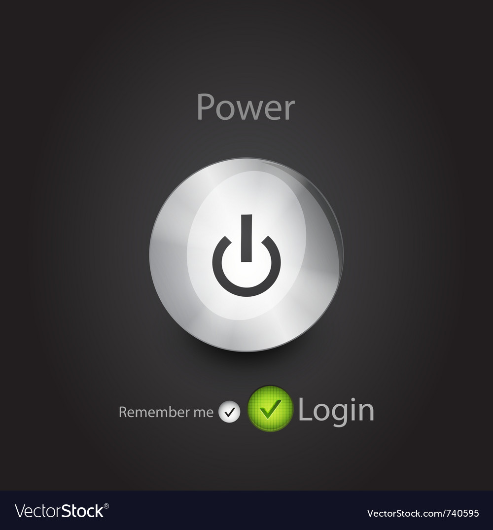 Power button background Royalty Free Vector Image