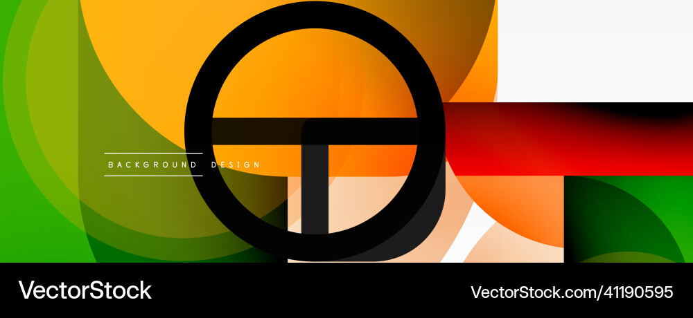 Round triangle shapes lines and circles geometric Vector Image