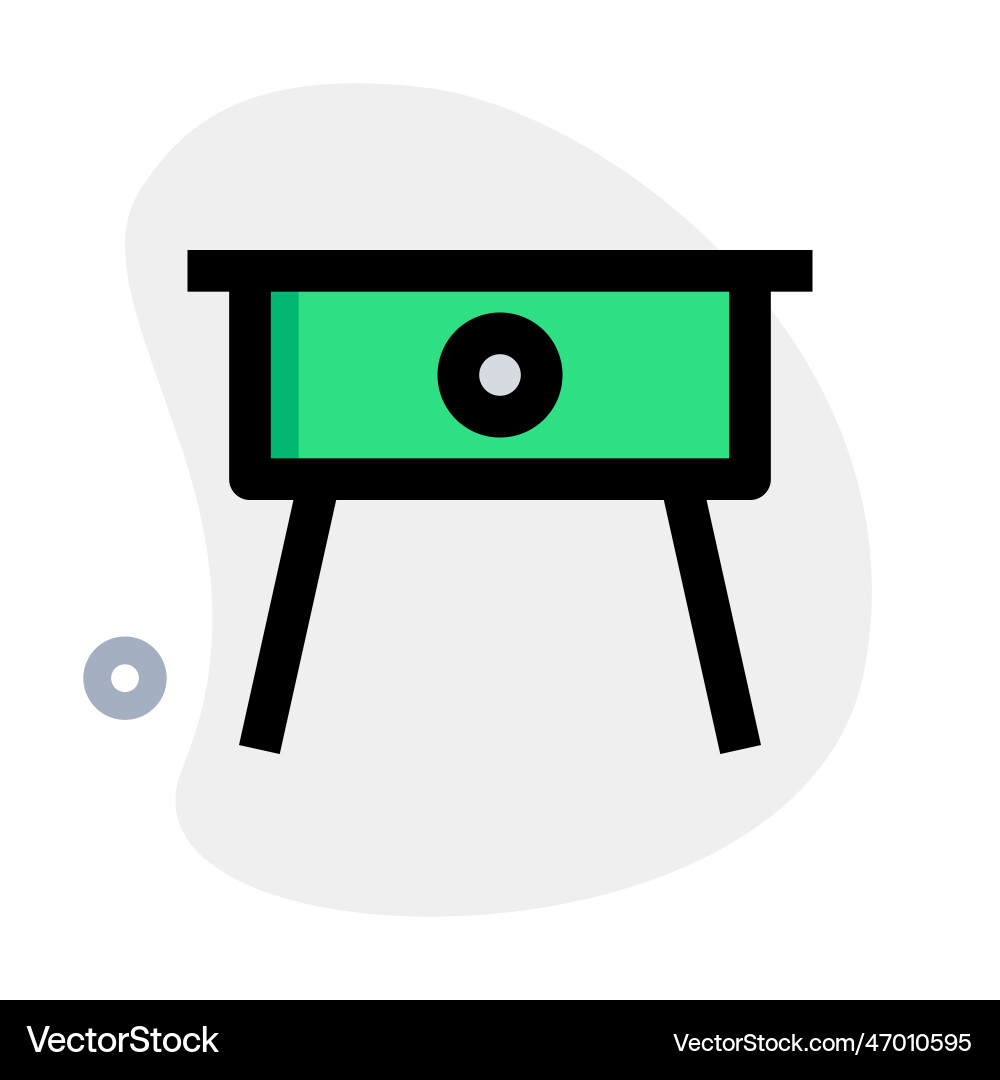 Wooden bedside table for the master bedroom Vector Image