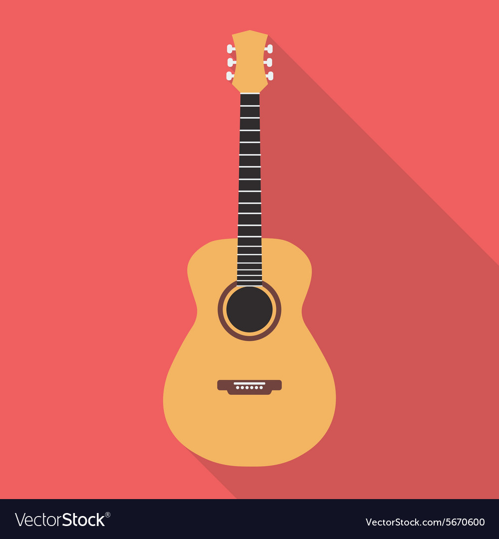 Acoustic Guitar Royalty Free Vector Image Vectorstock