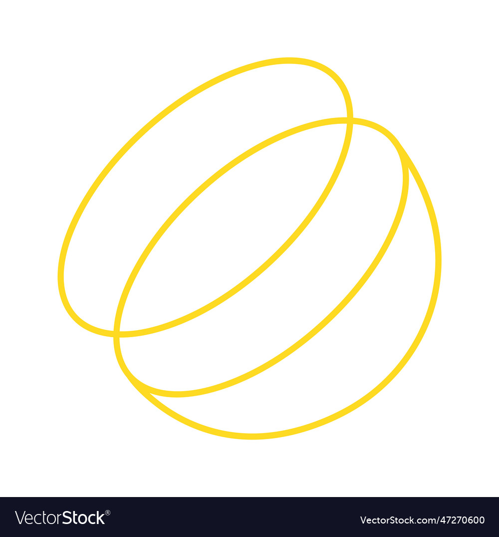 Linear rounded element Royalty Free Vector Image