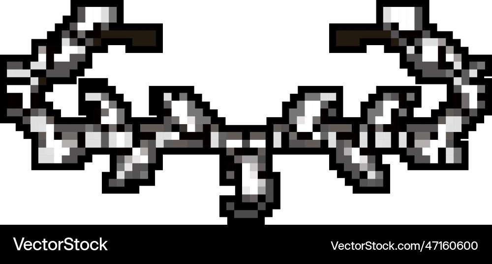 Royal tiara crown game pixel art Royalty Free Vector Image