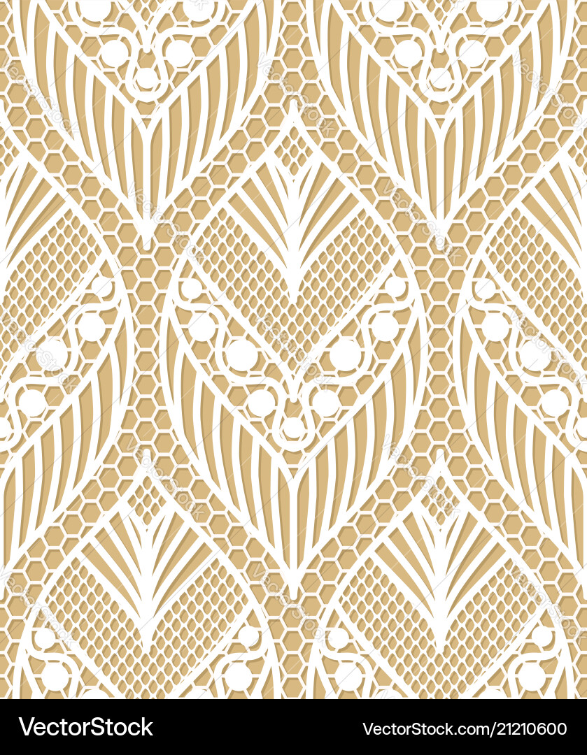 Seamless lace pattern made of abstract ethnic Vector Image