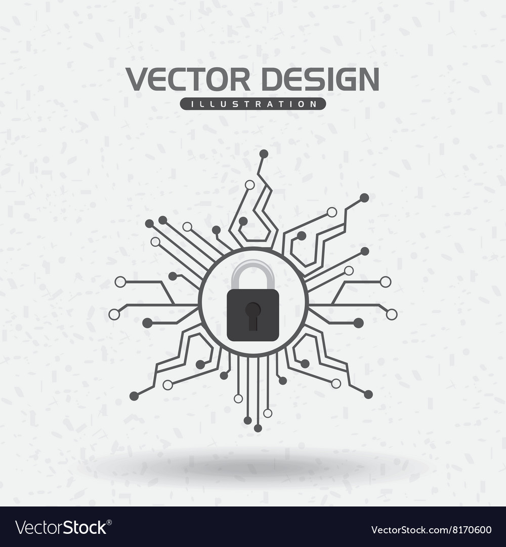 Security system design Royalty Free Vector Image