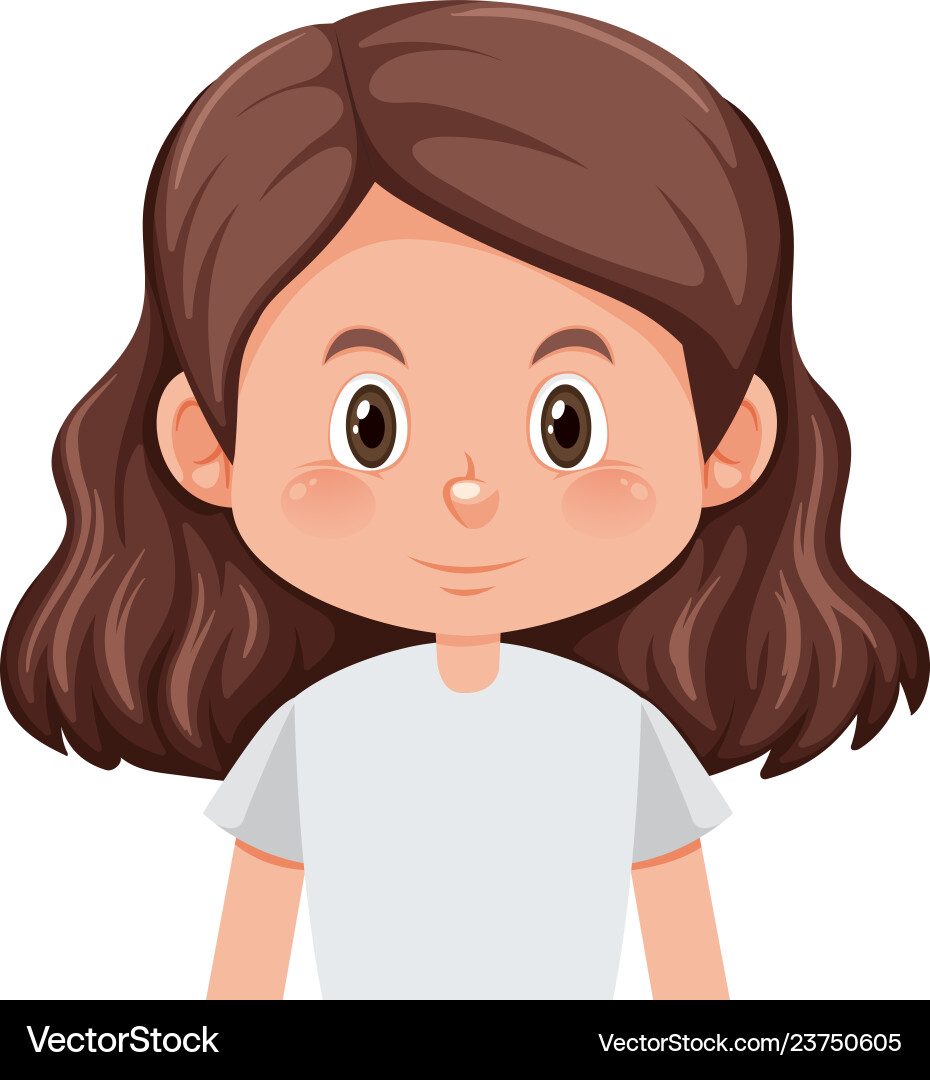 A female character on white background Royalty Free Vector