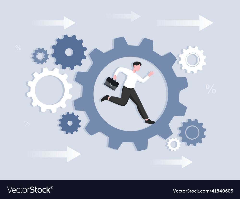 Business mechanism concept Royalty Free Vector Image Business mechanism concept Royalty Free Vector Image