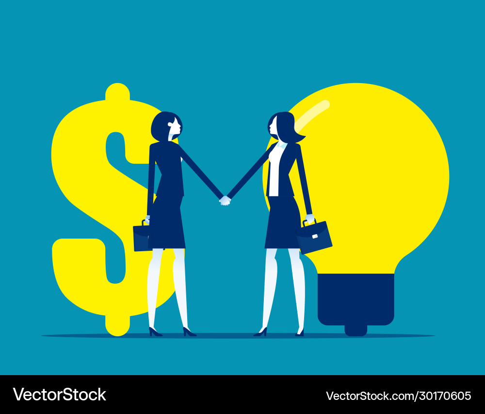 Financial investments in creative projects Vector Image