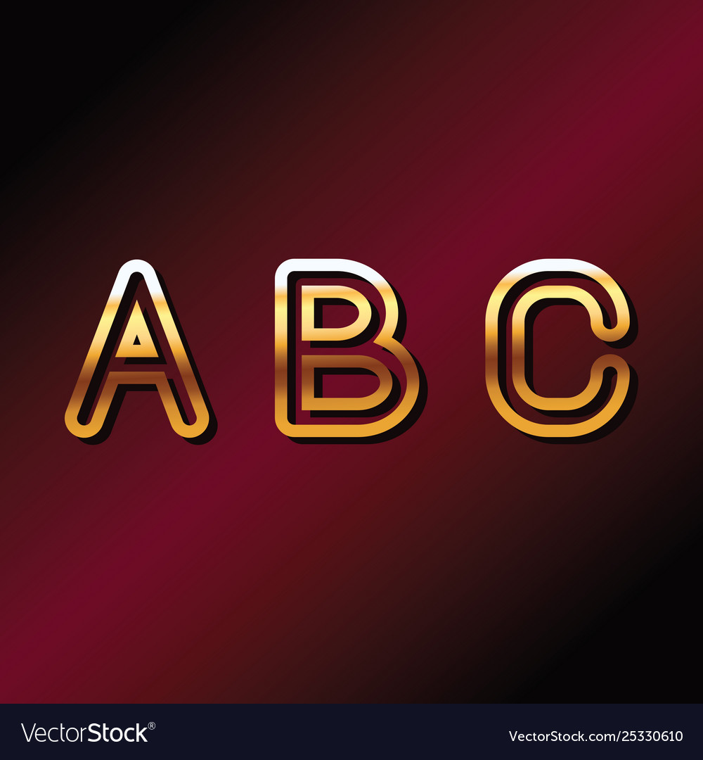 Abc alphabet fonts Royalty Free Vector Image - VectorStock