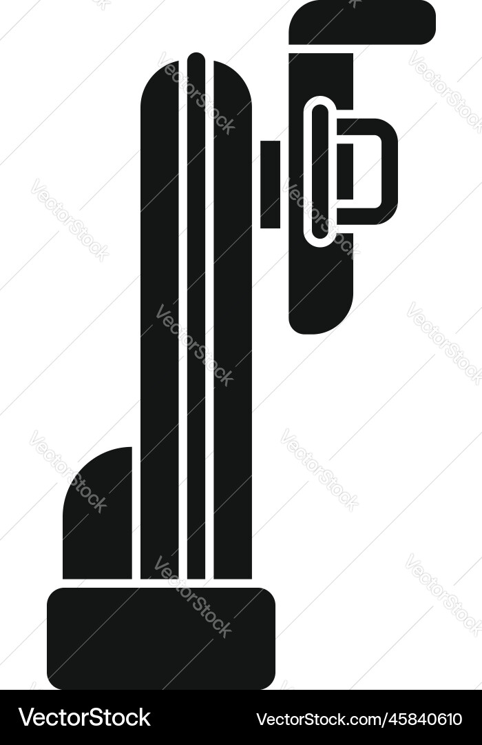 Cancer mammography machine icon simple Royalty Free Vector