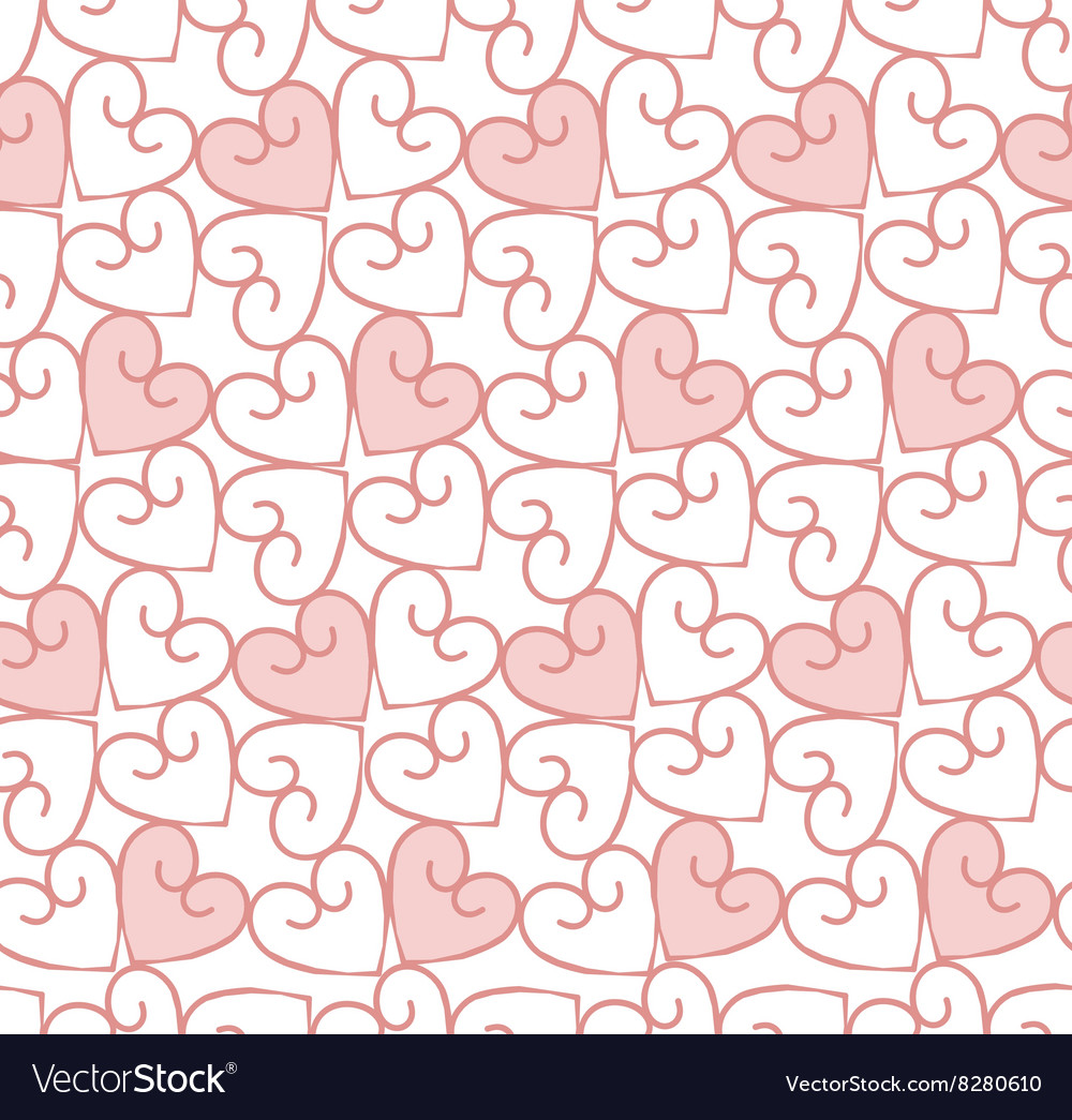 Hearts background pattern Royalty Free Vector Image