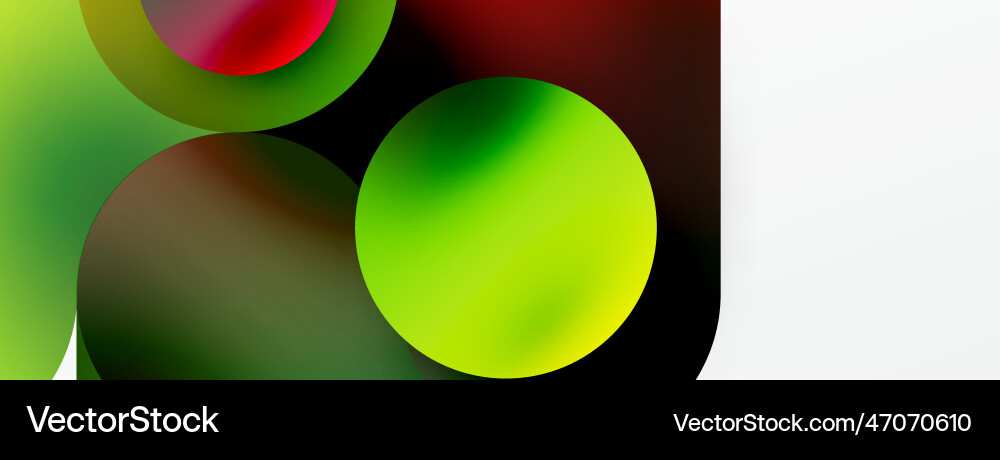 Round shapes and circle geometric abstract Vector Image