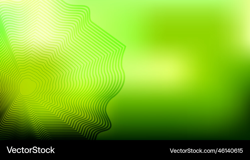 Colorful green blurred background with stripped Vector Image
