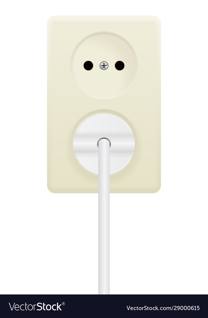 Electric socket Royalty Free Vector Image - VectorStock