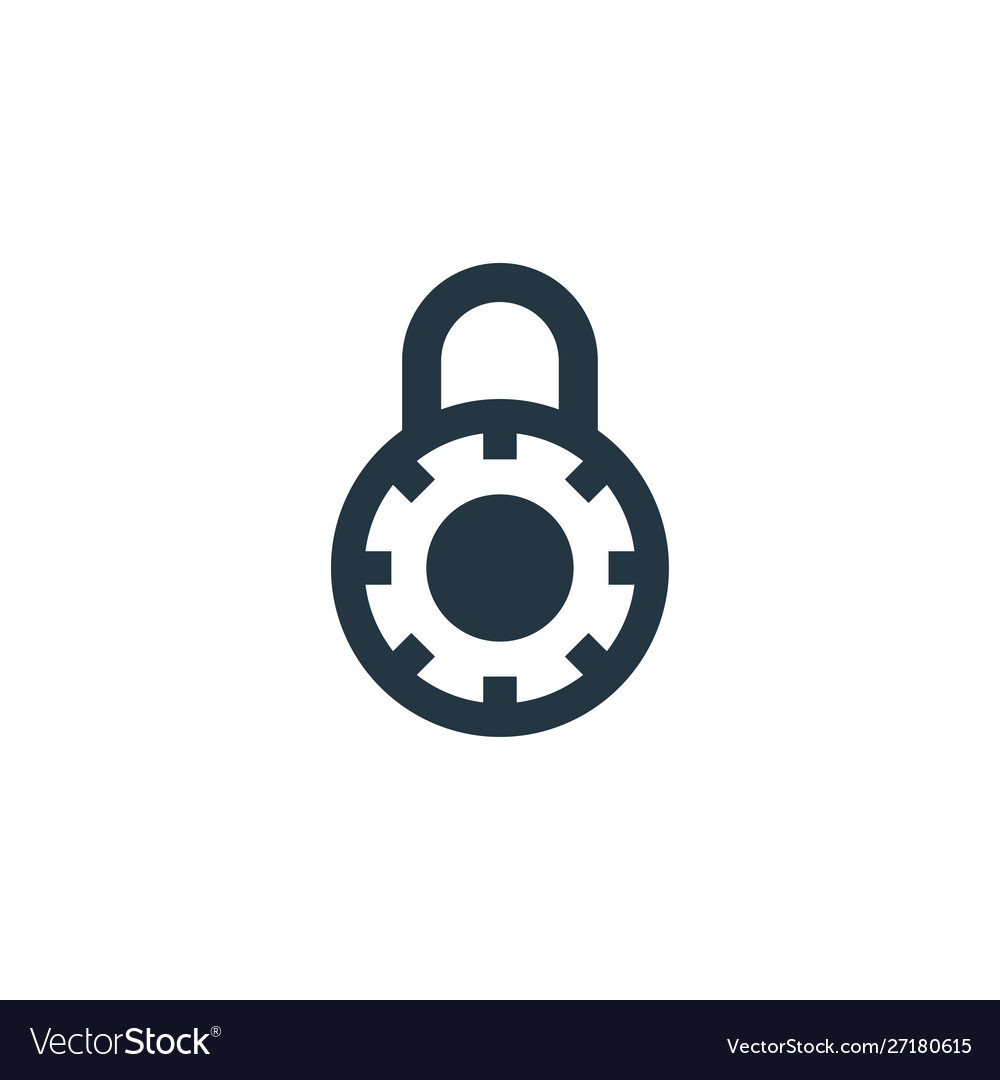 Lock icon simple element for web Royalty Free Vector Image